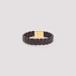 Bottega Veneta Intrecciato Leather Bracelet - Red
