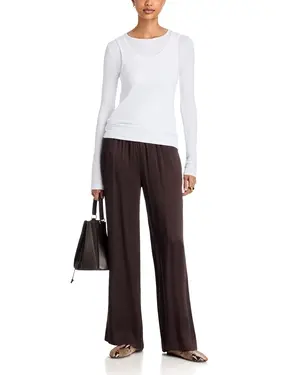 Majestic Filatures Soft Touch Rib Double Layer Long Sleeve Tee