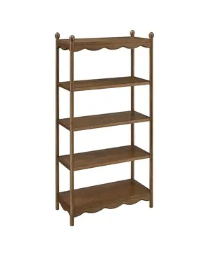 MODWAY Darcy 4-tier Open Bookcase - Walnut