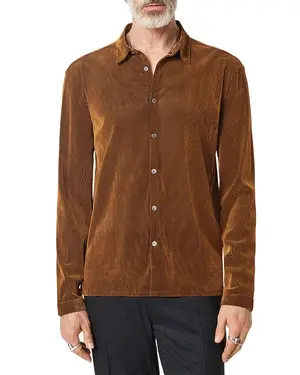 John Varvatos Florian Regular Fit Button Down Shirt - Copper