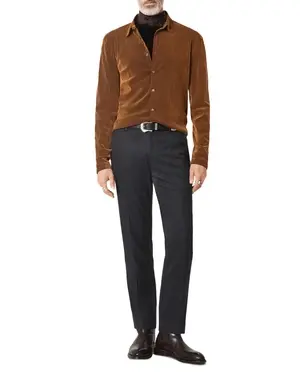 John Varvatos Florian Regular Fit Button Down Shirt - Copper