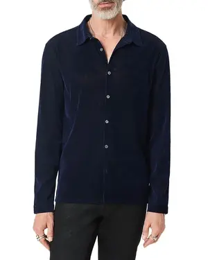 John Varvatos Florian Regular Fit Button Down Shirt Navy