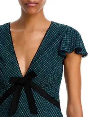 LoveShackFancy Vitto Ribbon Trim Maxi Dress