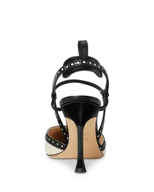 Fendi Two Tone Patent Leather Slingback Pumps