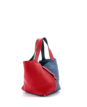 Hermès Mm Picotin Lock Bag Bicolor Clemence