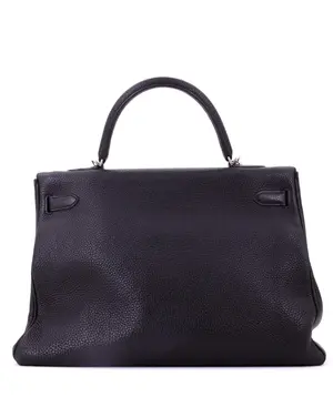 Hermès Kelly 35 Handbag Black Togo With Palladium Hardware