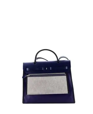 Hermès 31 Herbag Zip Berline Vache Canvas And Leather