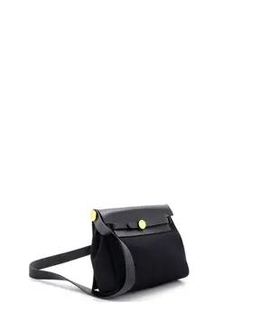 Hermès 20 Herbag Zip Toile And Leather