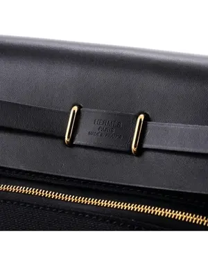 Hermès 20 Herbag Zip Toile And Leather