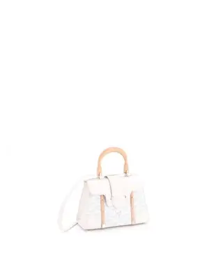 Goyard Structured Saigon Top Handle Bag Coated Canvas With Leather