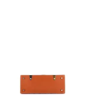 Goyard Pm Saigon Top Handle Bag Coated Canvas With Leather - Brown