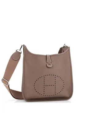 Hermès Pm Evelyne Bag Gen Iii Clemence - Gray