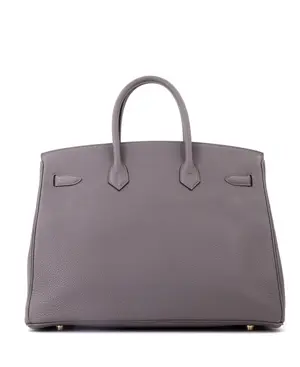 Hermès Birkin 35 Handbag Grey Togo With Gold Hardware