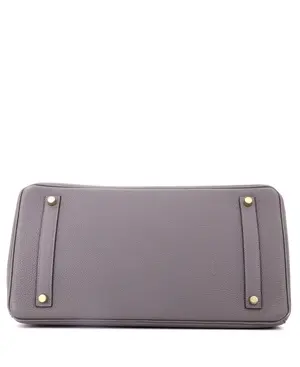 Hermès Birkin 35 Handbag Grey Togo With Gold Hardware