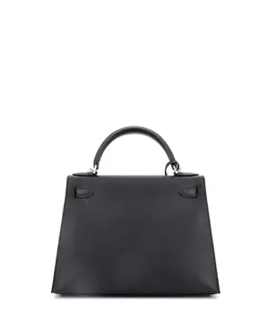Hermès Kelly 28 Handbag Black Epsom With Palladium Hardware
