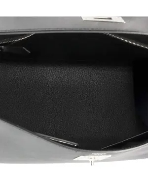 Hermès Kelly 28 Handbag Black Epsom With Palladium Hardware