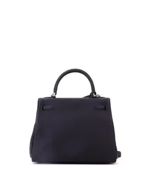 Hermès Kelly 25 Handbag Black Togo With Palladium Hardware