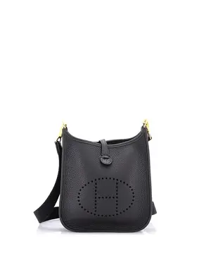 Hermès Tpm Evelyne Bag Gen Iii Clemence - Black