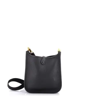 Hermès Tpm Evelyne Bag Gen Iii Clemence - Black