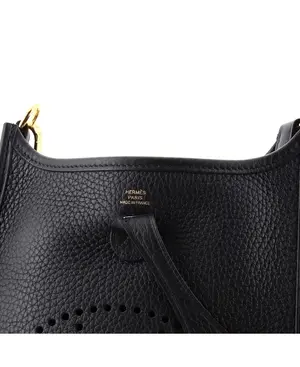 Hermès Tpm Evelyne Bag Gen Iii Clemence - Black