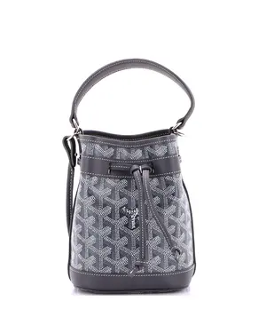 Goyard Petit Flot Bucket Bag Coated Canvas