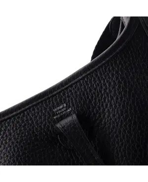 Hermès Tpm Evelyne Bag Gen Iii Clemence - Black