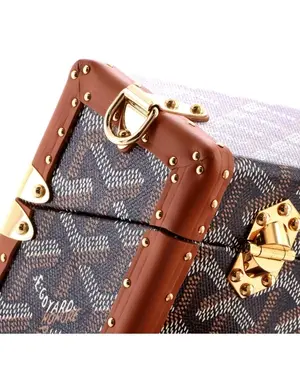 Goyard Pm Cassette Trunk Shoulder Bag Coated Canvas