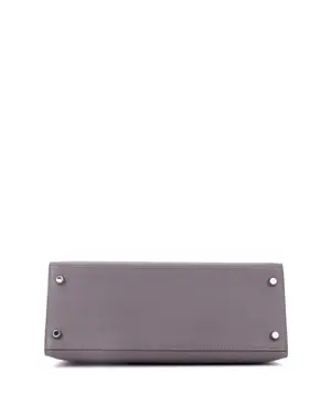 Hermès Kelly 28 Handbag Grey Epsom With Palladium Hardware