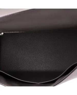 Hermès Kelly 28 Handbag Grey Epsom With Palladium Hardware