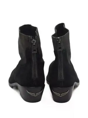 Zadig&Voltaire Teddy Panelled Ankle Boots