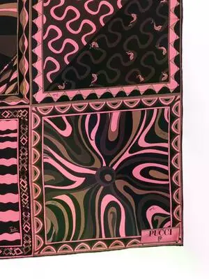 Emilio Pucci Geometric-print Silk Scarf