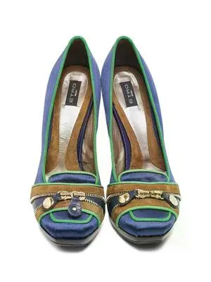 Etro Zip-embellished Block-heel Pumps