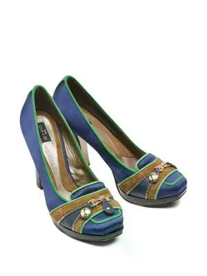 Etro Zip-embellished Block-heel Pumps