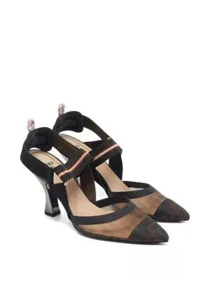 Fendi Colibri Pointed-toe Slingback Pumps