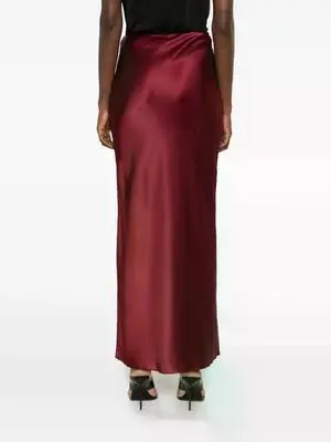 Cult Gaia Satin-finish Maxi Skirt