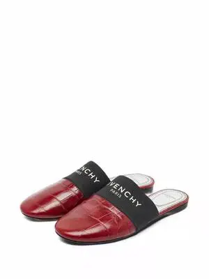Givenchy Bedford Croc-embossed Mules