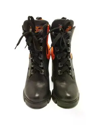 Prada Lace-up Platform Ankle Boots
