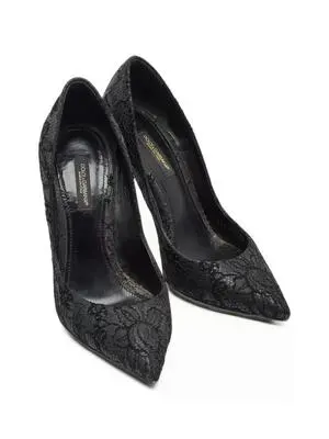 Dolce & Gabbana Cardinale Lace Pumps - Black