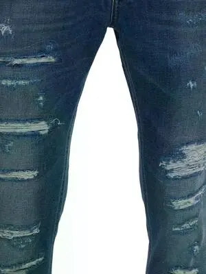 Philipp Plein Distressed Straight-cut Jeans