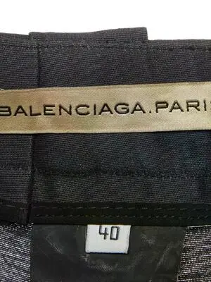Balenciaga Pleated Striped Mini Skirt