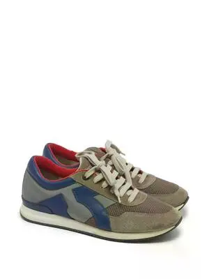 FERRAGAMO Tricolor Lace-up Sneakers
