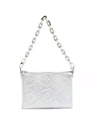 LOUIS VUITTON Coussin Pm Monogram Leather Shoulder Bag - Silver