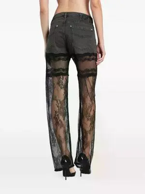 Blumarine Lace-panelled Jeans