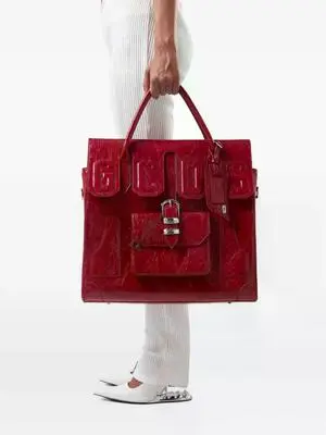 Gcds Big Bag Crocodile-effect Tote Bag
