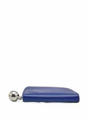 Burberry Shield Leather Coin Purse - Blue