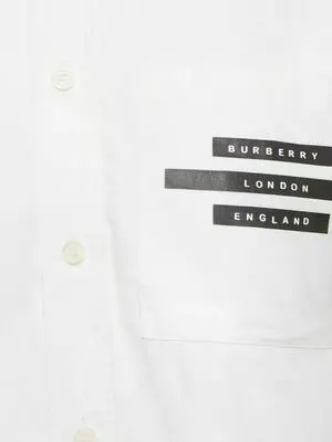 Burberry Logo Tape Oxford Shirt