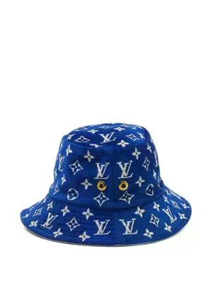 LOUIS VUITTON Monogram Match Bucket Hat