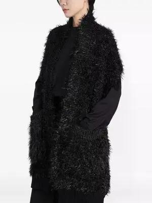 Junya Watanabe Shaggy Knit Sleeveless Coat
