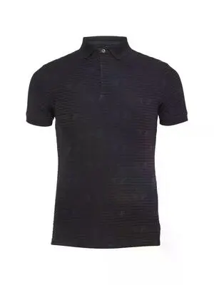 Emporio Armani Patterned Jersey Polo T-shirt