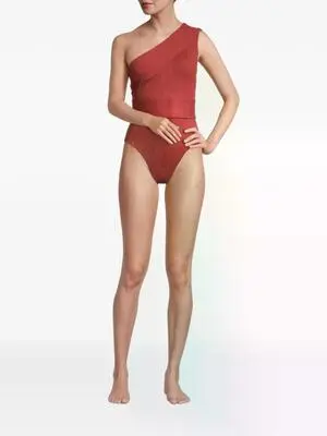 HAIGHT. Maria Ribbed One-shoulder Swimsuit